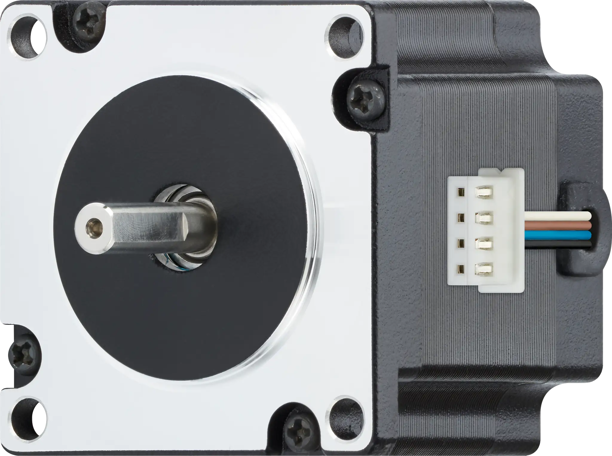 drylin® E stepper motor, stranded wires with JST connector, short design, NEMA23