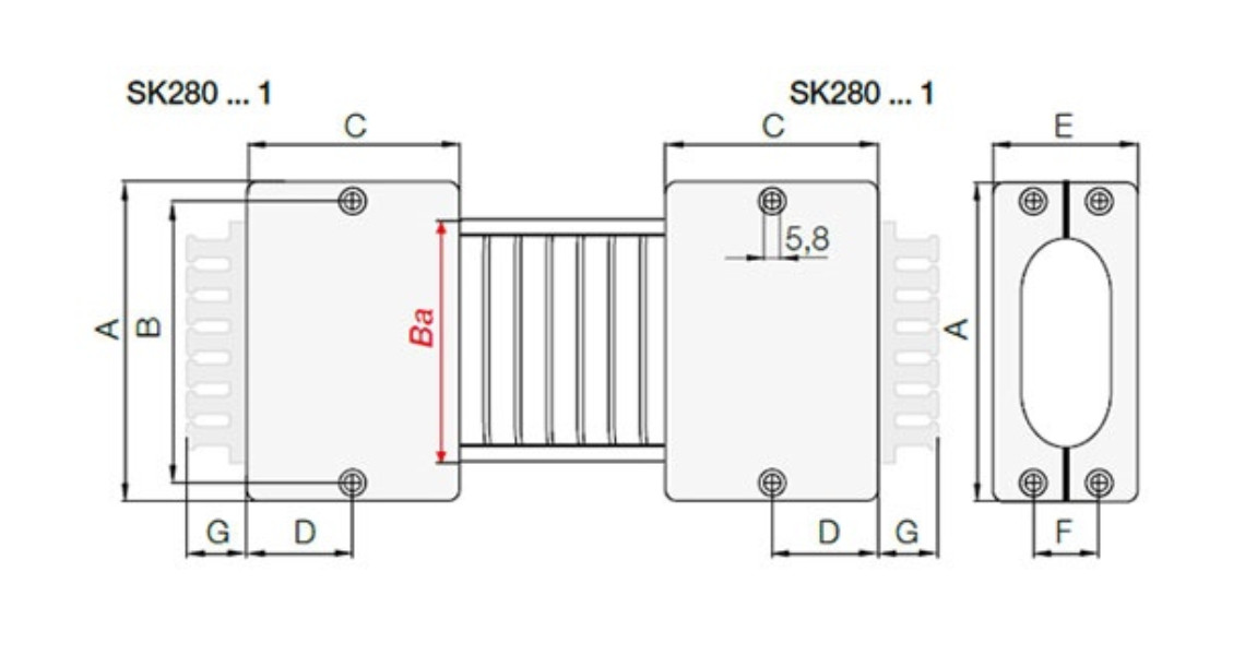 e-skin® cleanroom energy chain | smaller installation height