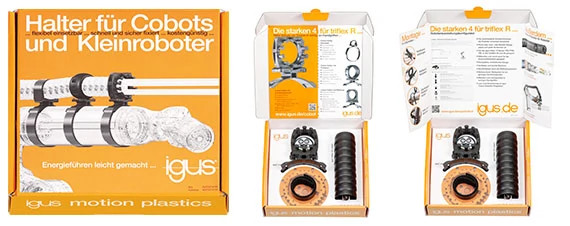 Quickly fit and retrofit clamps for cobots and small robots