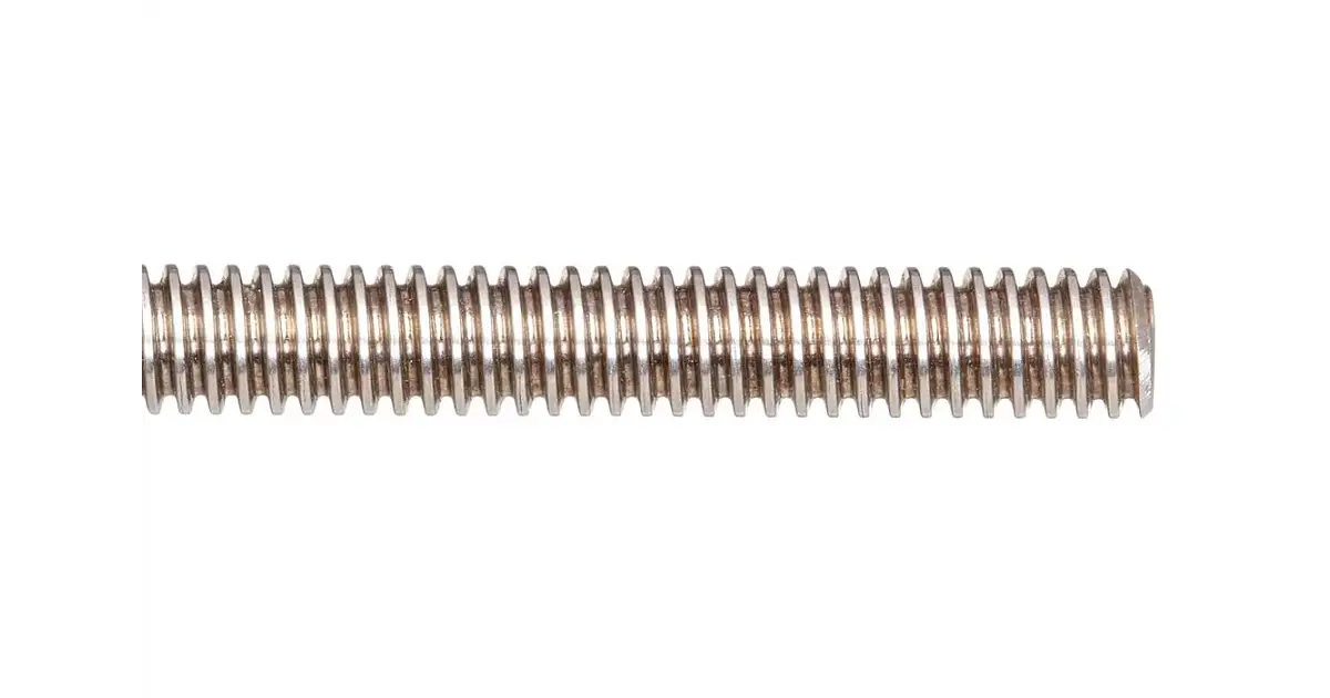 drylin® lead screw, ACME, right-hand thread, stainless steel AISI 304