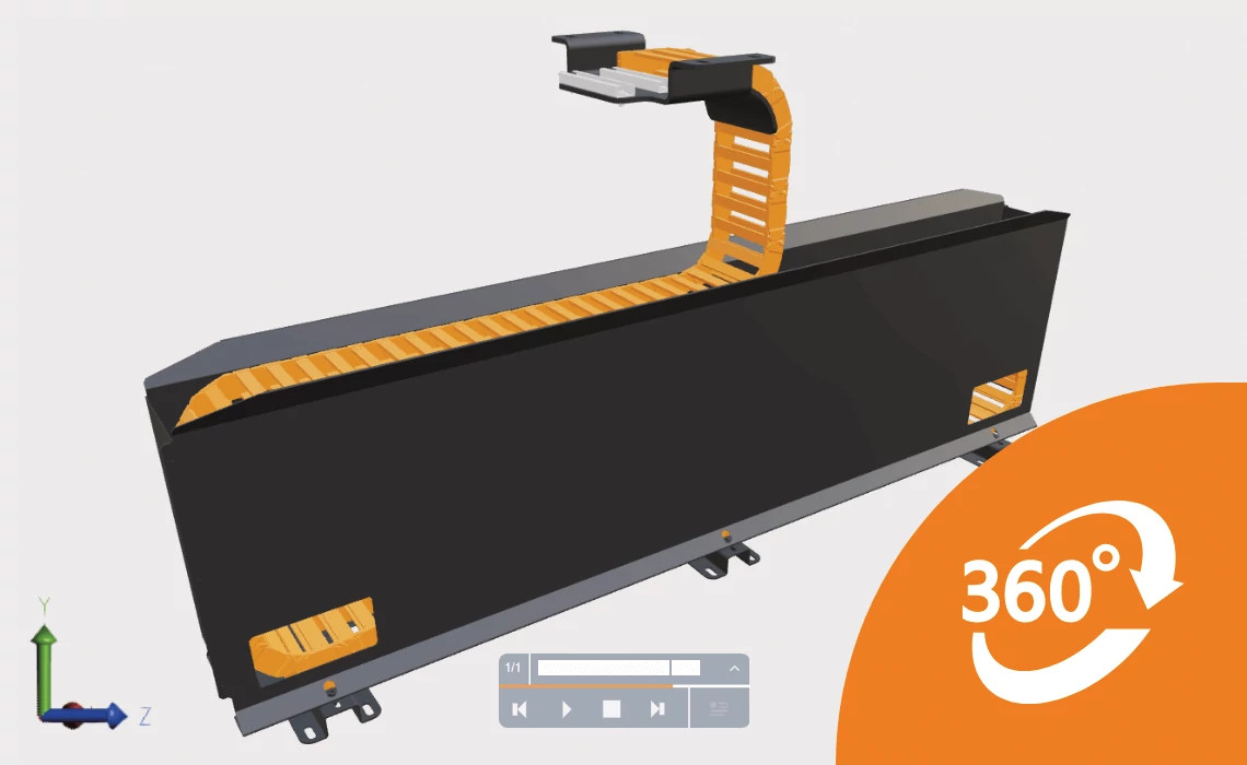 Vertical Zig-Zag Cable Management Solutions | igus®