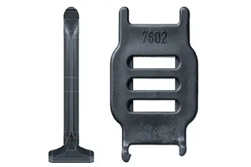 7602 Slotted separator for partial shelves, unassembled