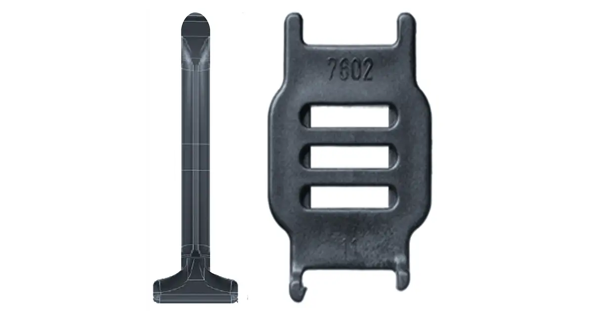 7602 Slotted separator for partial shelves, unassembled