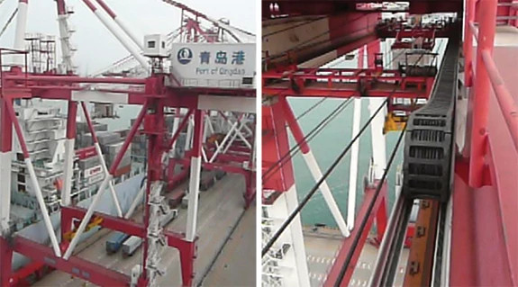 Low-wear profile rol e-chain® for long service life of STS crane