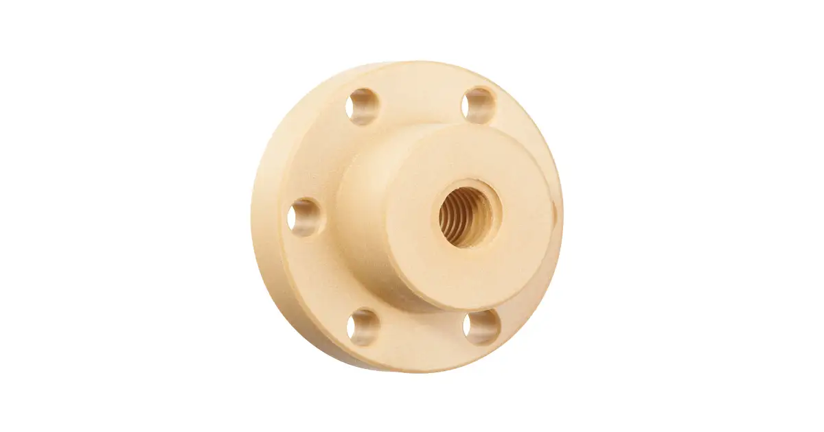 drylin® Flange Lead Screw Nut Thermoplastics ACME JFRI | igus®