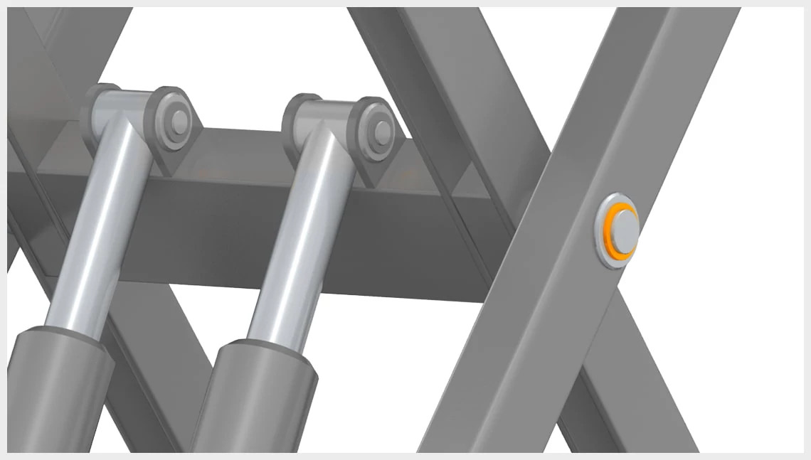 Plain bearings for lifting tables