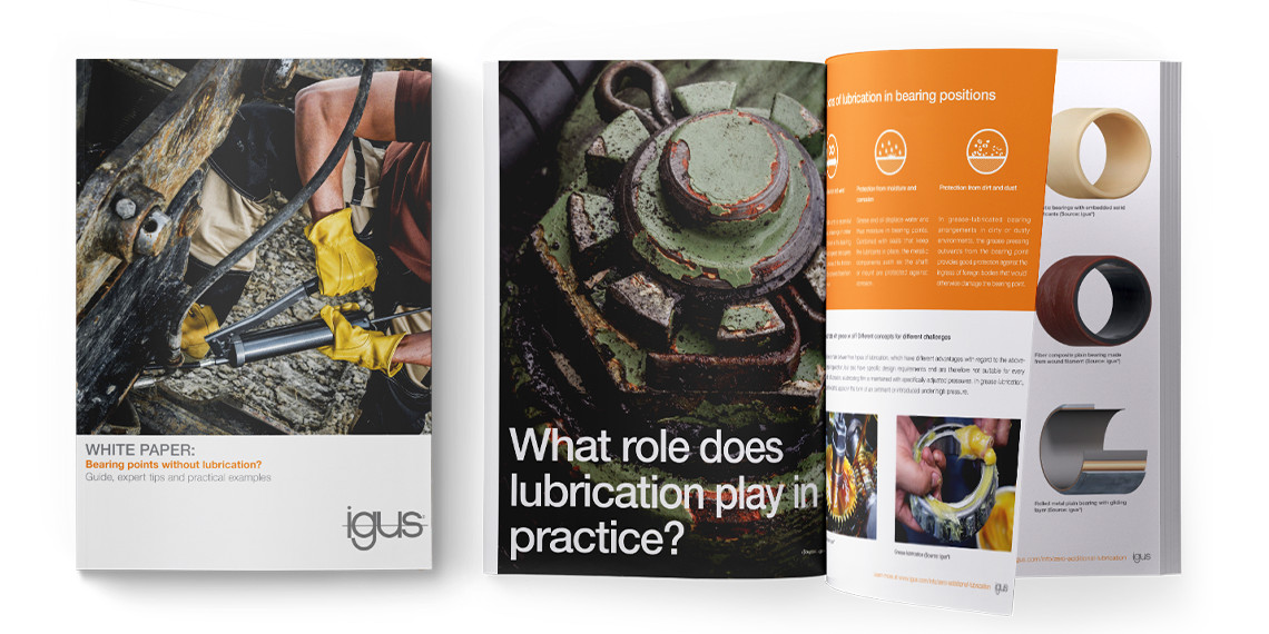 Go Zero Lubrication with AI for Bearings, Gears & Shafting | igus®