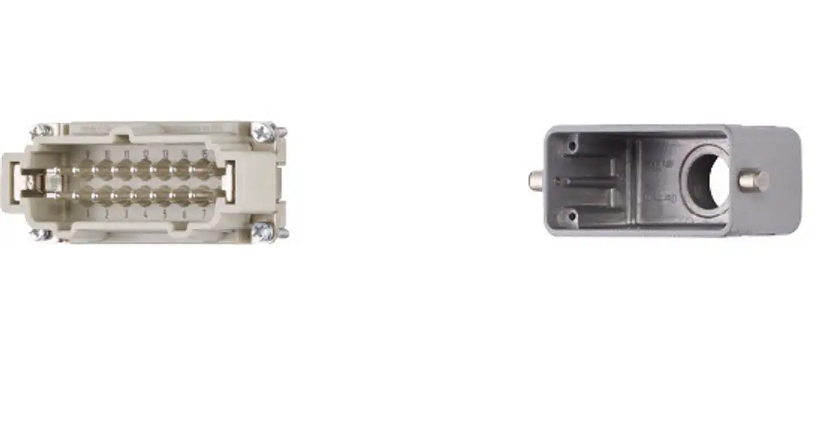 Harting connector set, pin design, incl. contacts