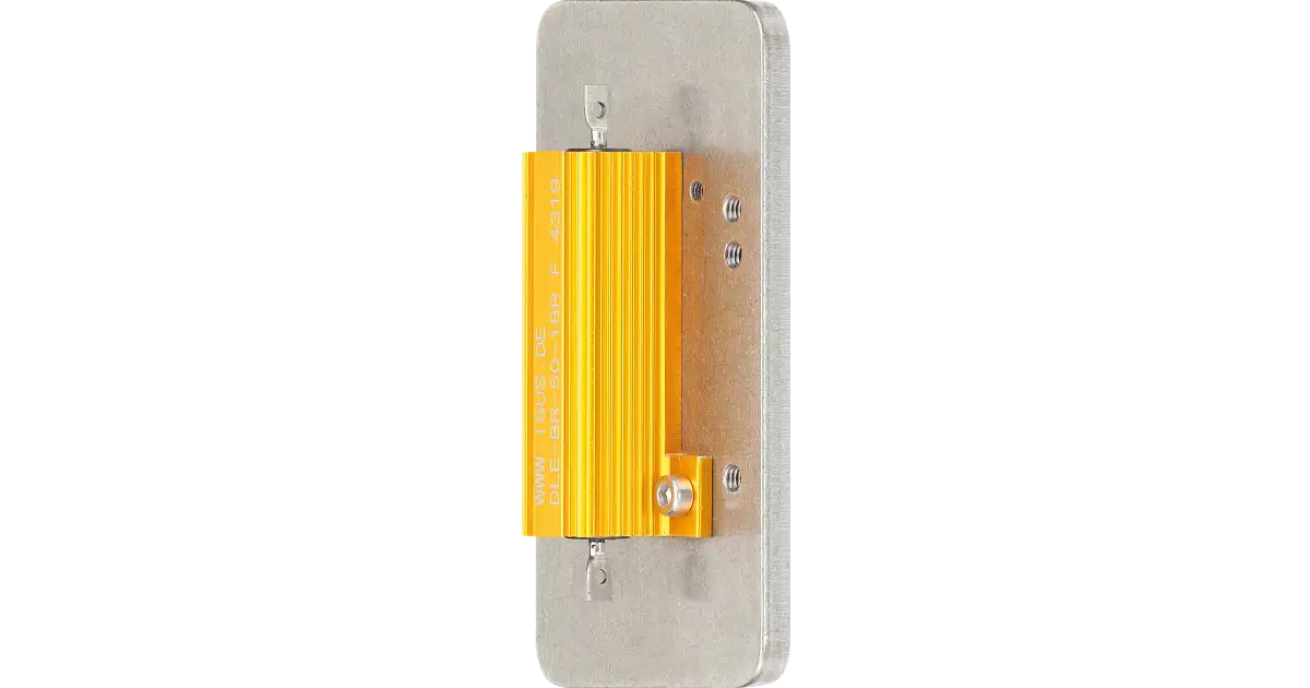 Top-hat (DIN) rail installation braking resistor