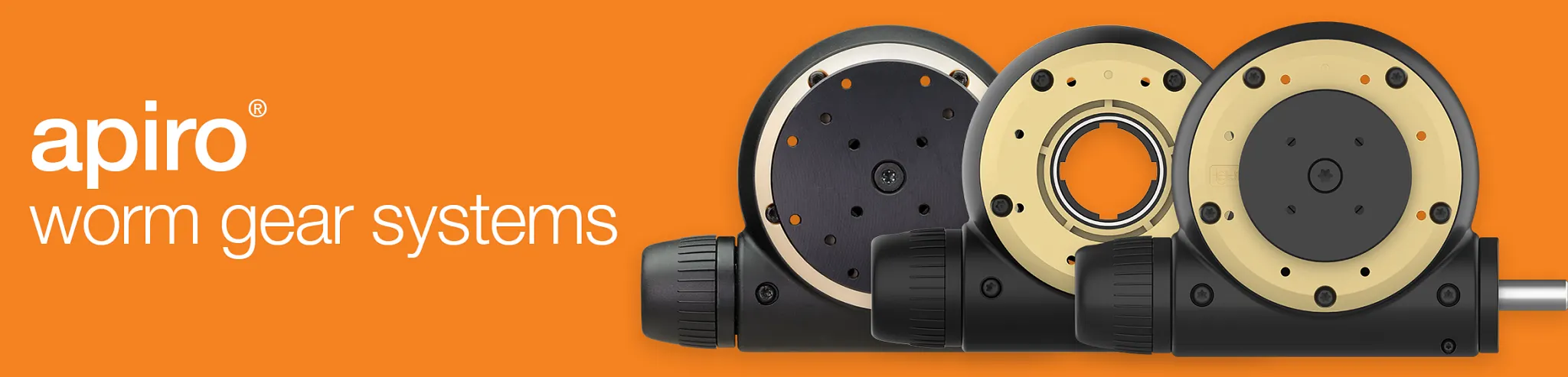 Modular, grease-free, plastic worm gear system by Apiro® | igus®