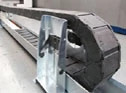 Horizontal guiding system for CNC-turning machine