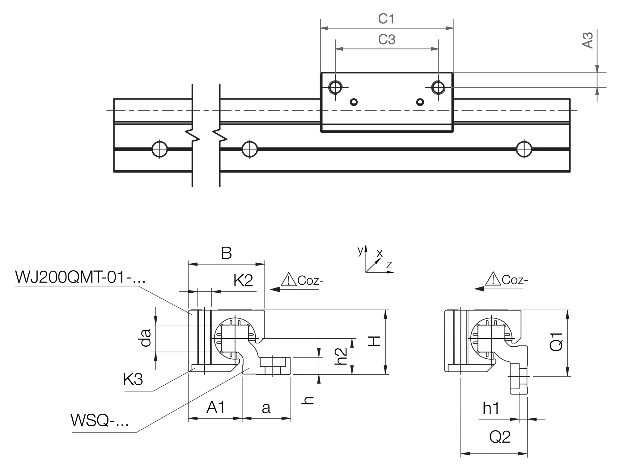 drylin® W pillow block WJ200QMT-01-AL