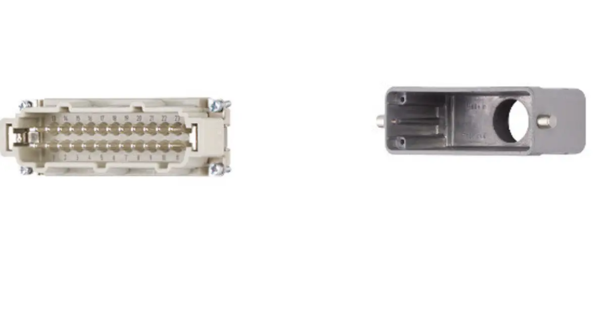 Harting connector set, pin design, incl. contacts