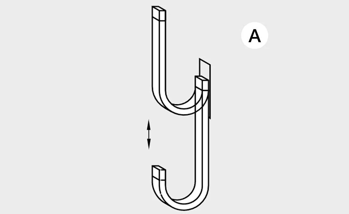 Vertical suspended applications with energy chain