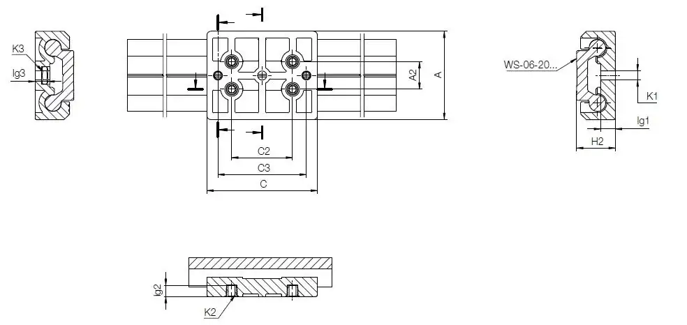 drylin W plastic carriage WWP | For the food industry | Miniature