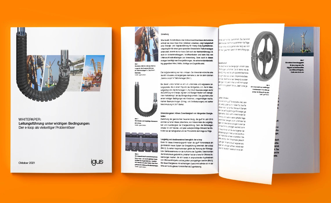 e-loop® instead of service loop | safe cable routing for top drives