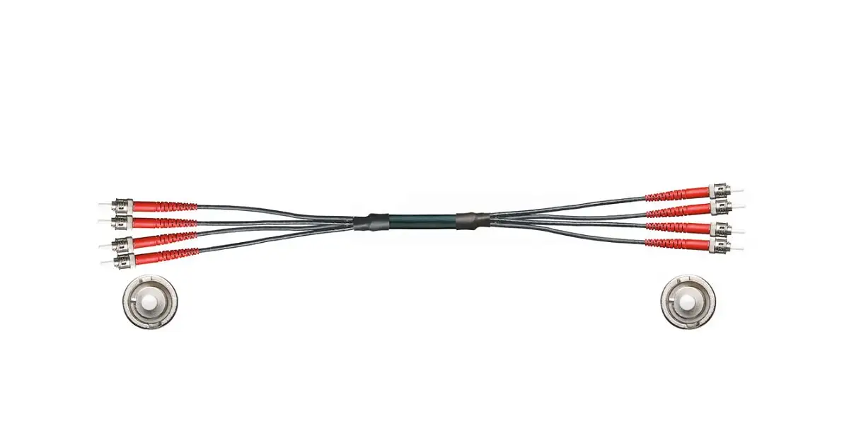 TPE fibre optic cable | Glass fibre connector A: ST connector B: ST