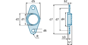 Shop iglidur pre-loaded two hole flanged bearings