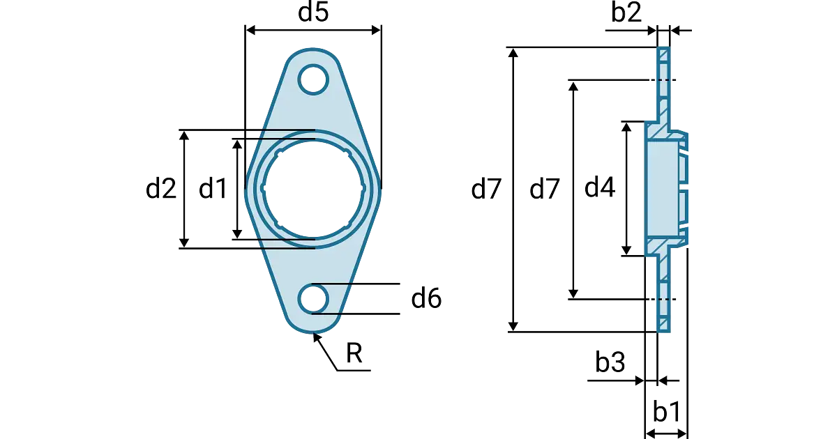 Shop iglidur pre-loaded two hole flanged bearings