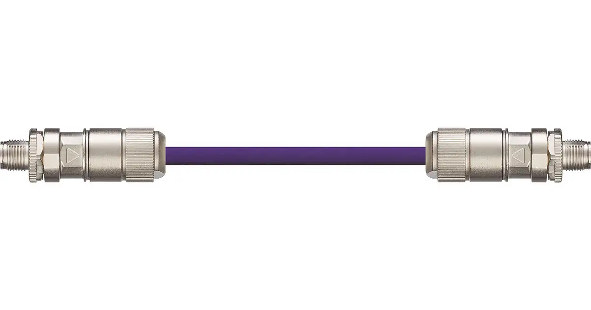 Cabos CAT5e confecionados, TPE, Ficha A: Telegärtner M12 com ...