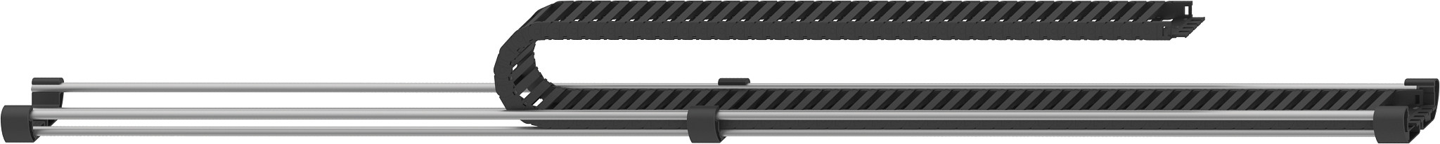 Cső-vályú tartó tálca