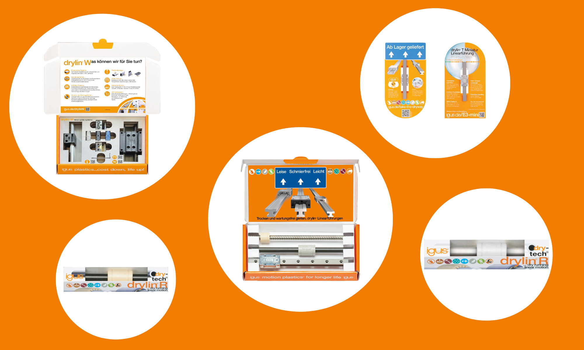 Overview of drylin® linear technology samples
