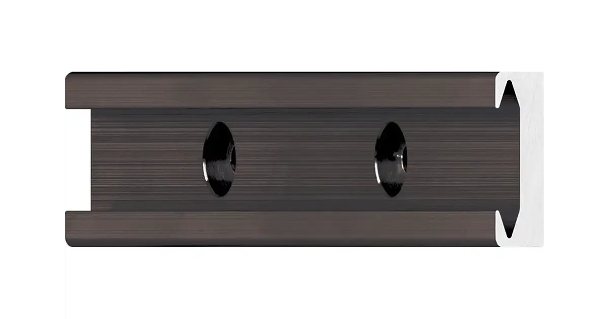 drylin® N prism rail, anti-reflex, installation size 27
