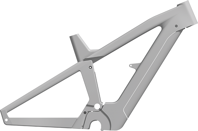 Fahrrad Rahmen aus Kunststoff