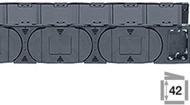 Product range overview of E4.1 energy chain system