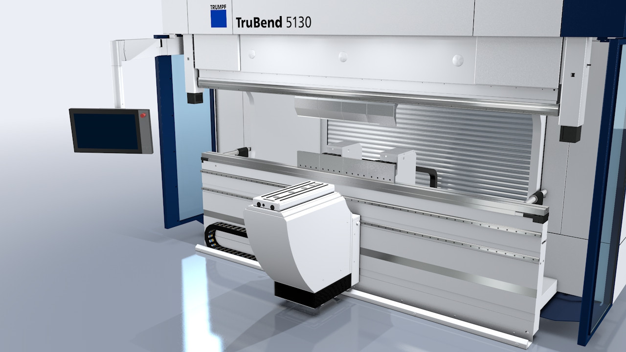 Compact cable routing in bending machine from Trumpf | igus®