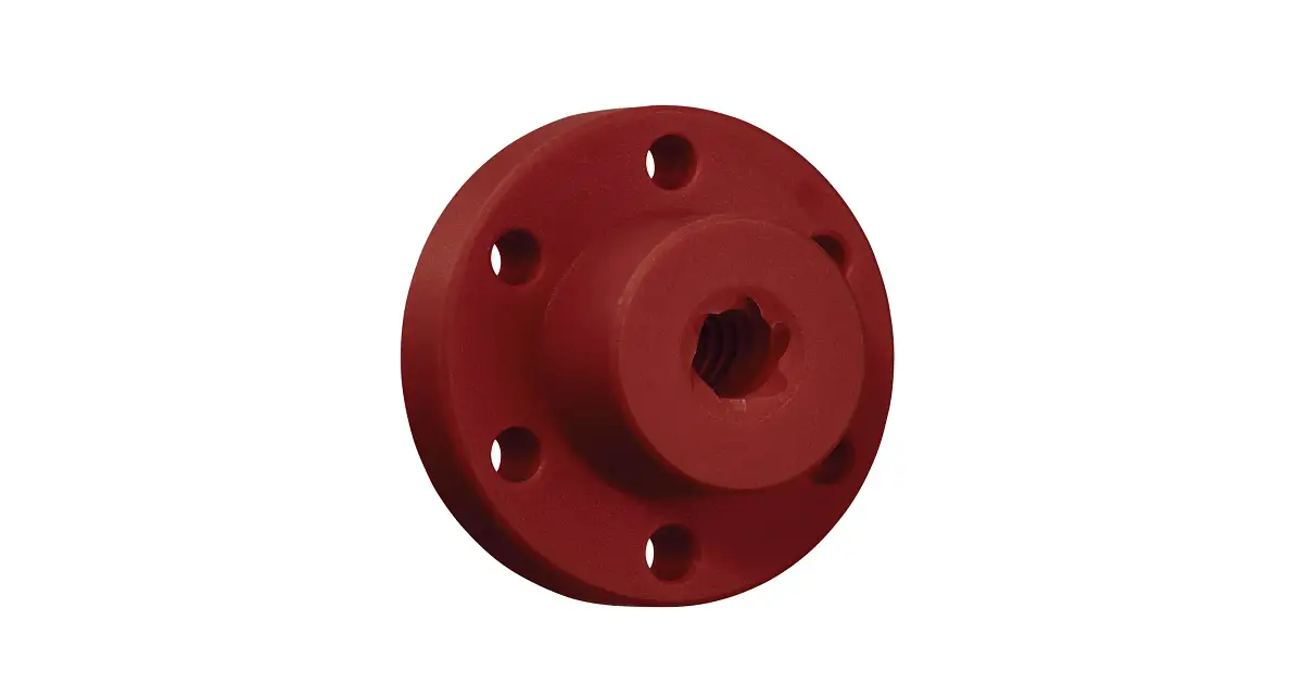 drylin® high helix lead screw nut with flange, RFRM